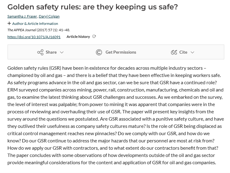 Golden safety rules: are they keeping us safe? – SafetyInsights.org