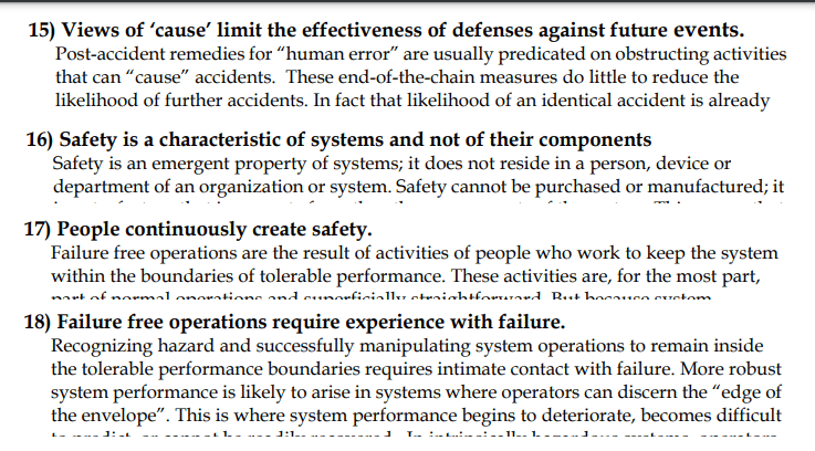 How complex systems fail (a classic from Richard Cook) – SafetyInsights.org
