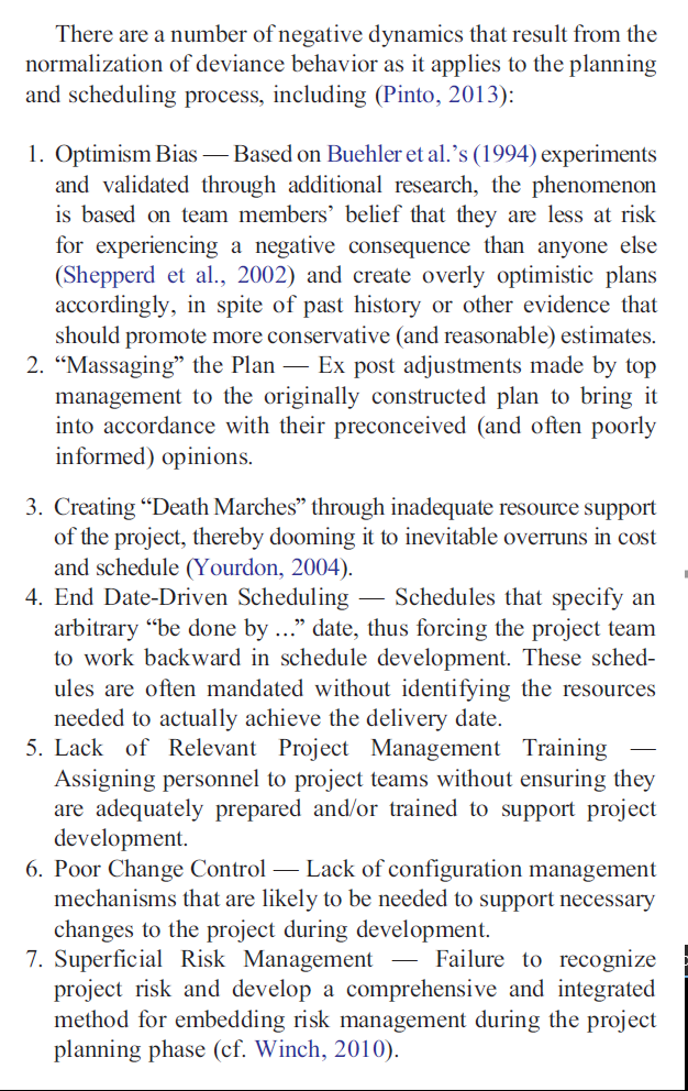 Normalisation of deviance in project management – SafetyInsights.org