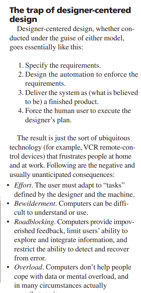 The traps of designer centred design, and the benefits of human-centred ...