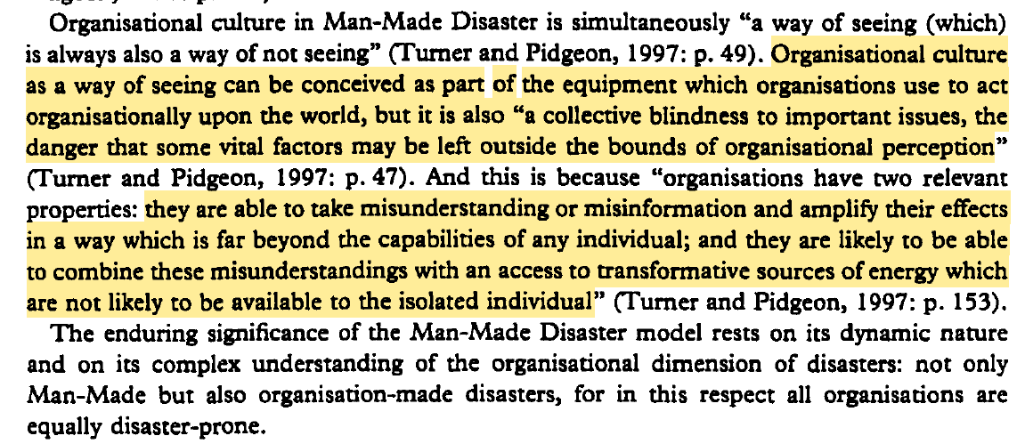 Man-Made Disasters 20 years later: critical commentary – SafetyInsights.org