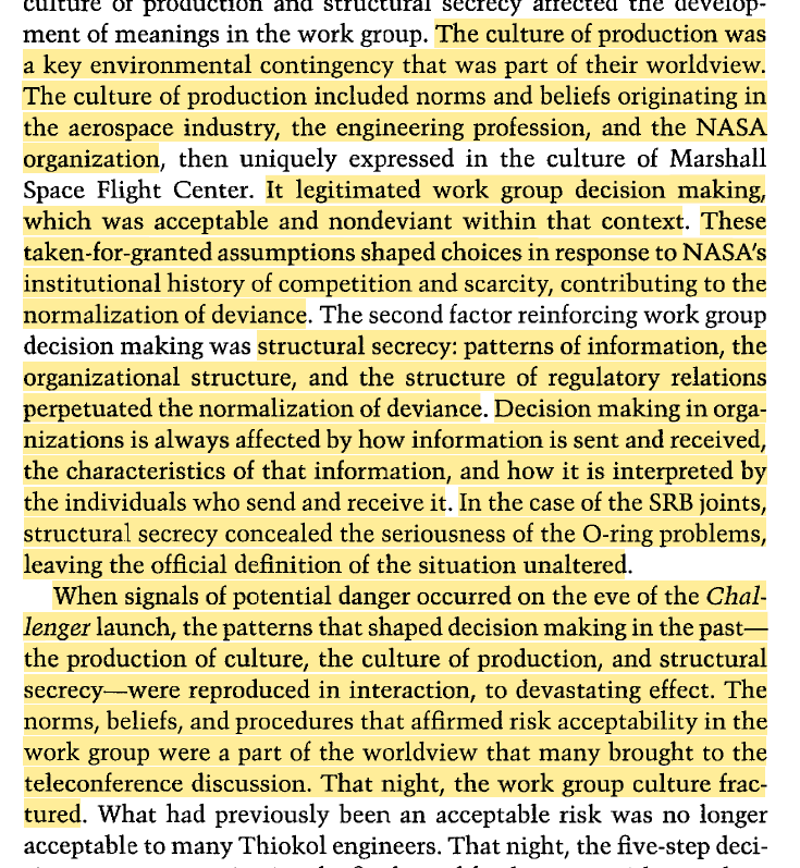 Challenger Launch Decision: socially constructed risk, the banality of ...
