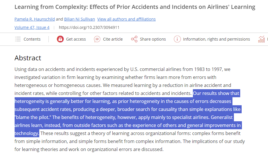 Learning from Complexity: Effects of Prior Accidents and Incidents on ...