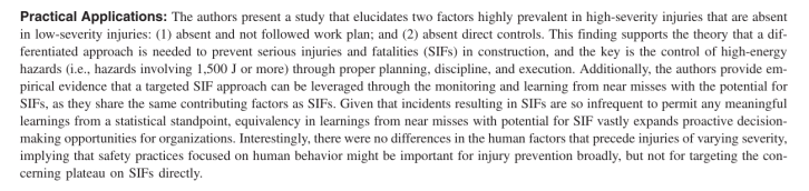 New study finds key differences between SIFs (fatal & serious injuries ...