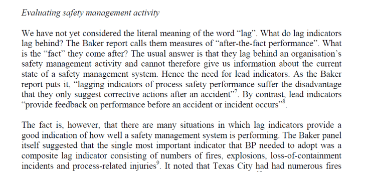 Thinking About Process Safety Indicators – SafetyInsights.org