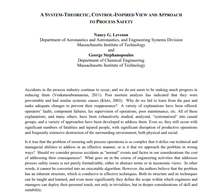 Compendium of Nancy Leveson: STAMP, STPA, CAST and Systems Thinking ...