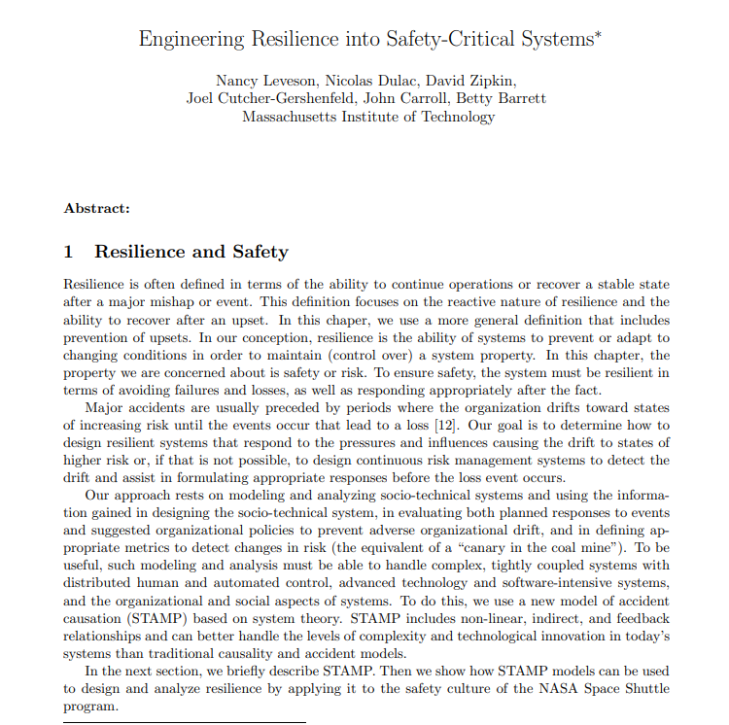 Compendium of Nancy Leveson: STAMP, STPA, CAST and Systems Thinking ...
