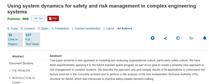 Compendium of Nancy Leveson: STAMP, STPA, CAST and Systems Thinking ...