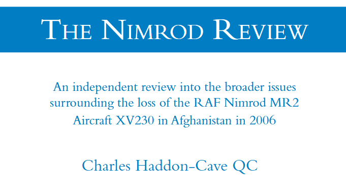 The Nimrod accident inquiry: An exploration of paper safety, clutter ...