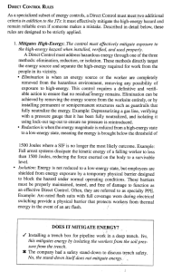 Direct Controls / Alternative Controls for managing high-energy hazards ...