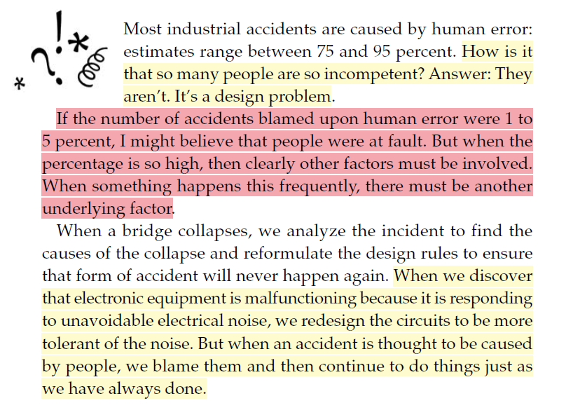 95% of accidents due to human error is implausible – more likely a ...